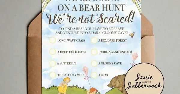 Bear Hunt Scavenger Hunt Printable