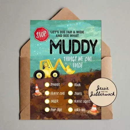 Construction Scavenger Hunt Printable