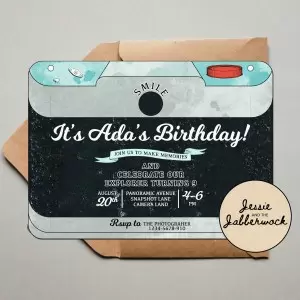 Personalised birthday party invitation designs