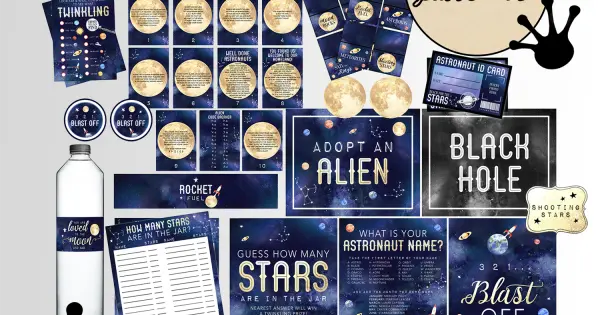 Space Treasure Hunt Super Set Printables